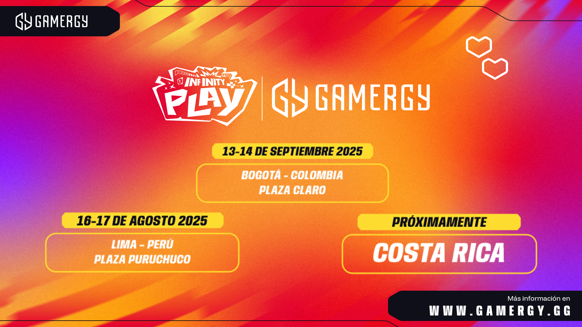 INFINITY PLAY y GAMERGY se unen para traer un festival de ...